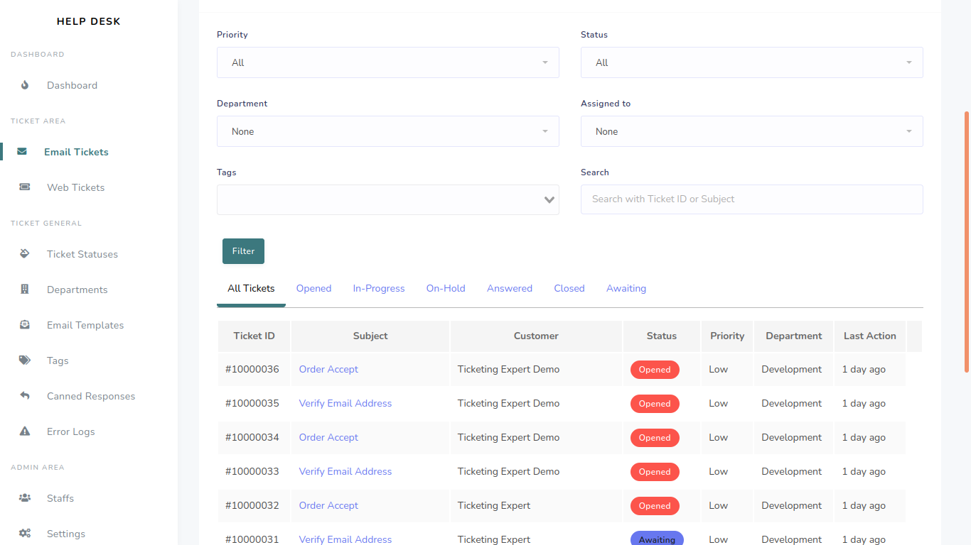 Ticketing Expert (SaaS) - Multi-Tenant Ticketing System by modulespanel